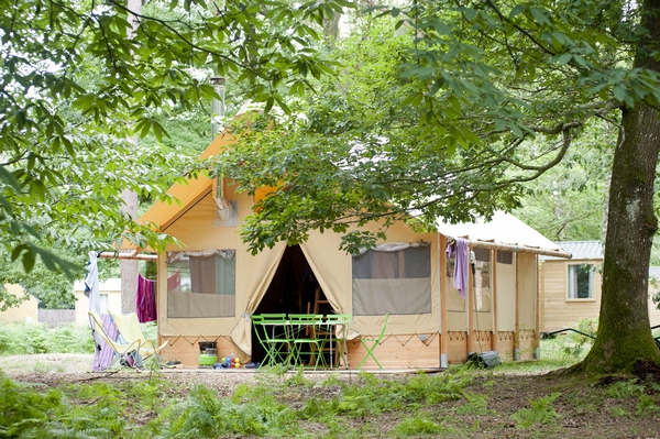 Campsite Zenith wood and canvas tent - Huttopia